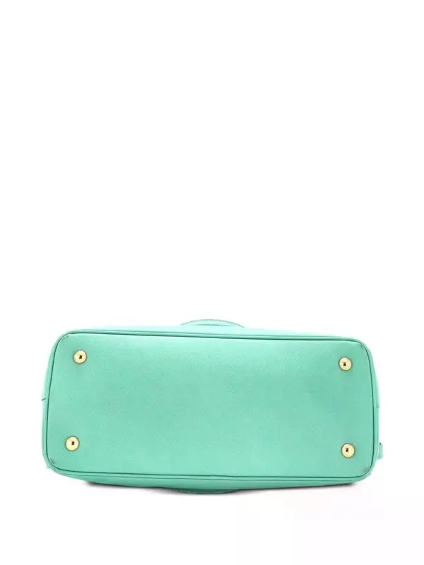 Prada Saffiano Leather Medium Tote Bag - Blue