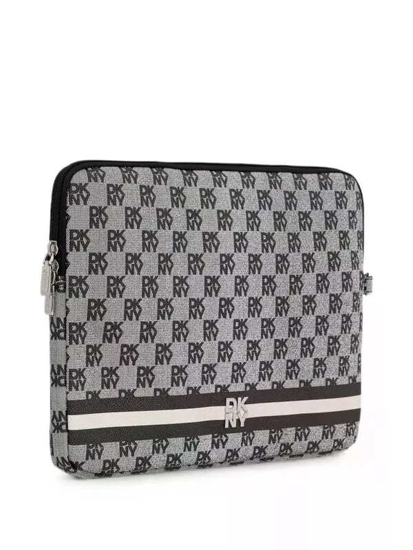 Dkny Monogram-print Logo-plaque Laptop Bag