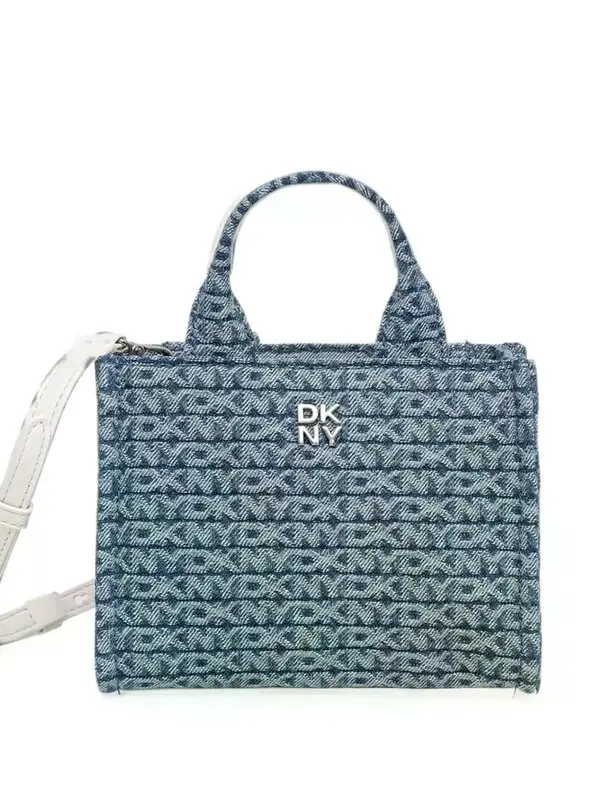 Dkny Logo-pattern Tote Bag - Blue