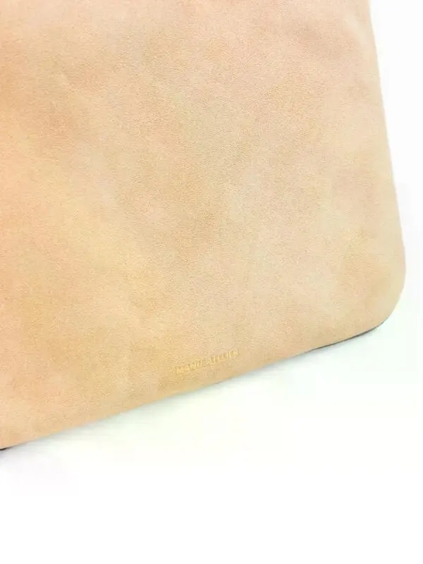 Manu Atelier Suede Shoulder Bag - Neutrals
