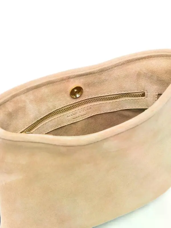 Manu Atelier Suede Shoulder Bag
