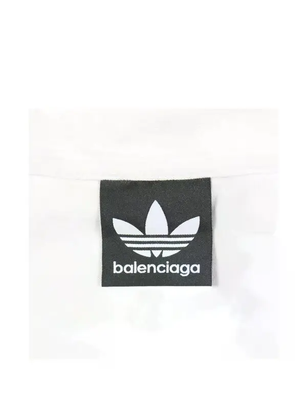 Balenciaga X Adidas 2000 Logo-embroidered T-shirt