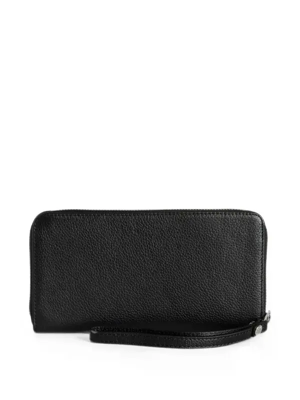 Zadig&Voltaire Compagnon Grained Leather Wallet - Black