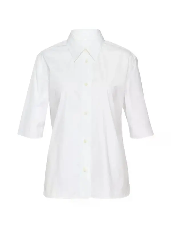 JIL SANDER Cotton Poplin Shirt - White