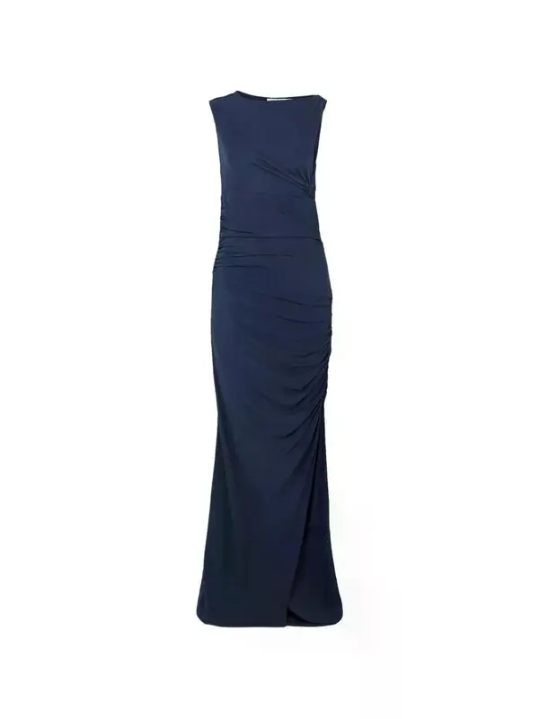 Christopher Esber Gesine Gathered Maxi Dress - Blue