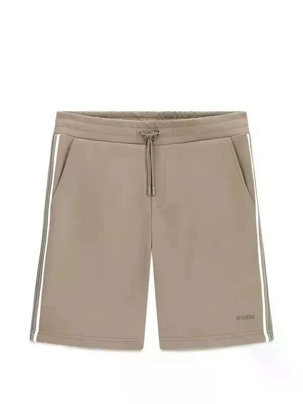 Guess Side-stripe Track Shorts - Neutrals