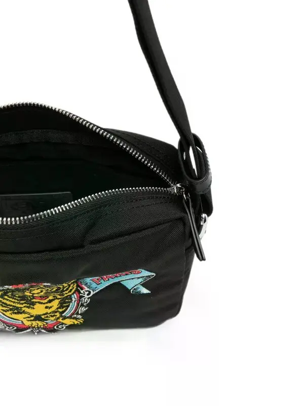Kenzo Tiger Motif Embroidered Messenger Bag