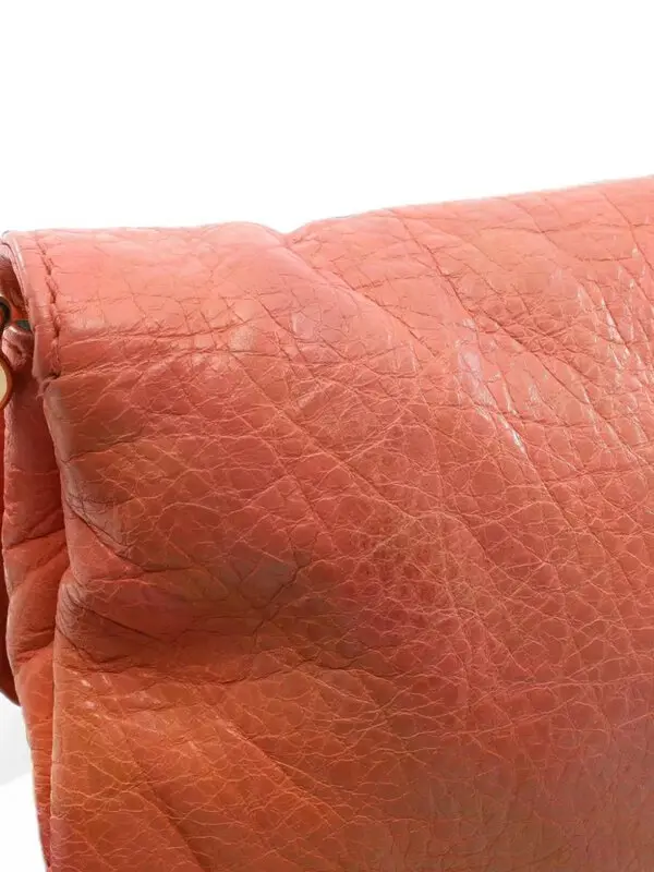 Balenciaga 2000s Giant Envelope Clutch Bag - Orange