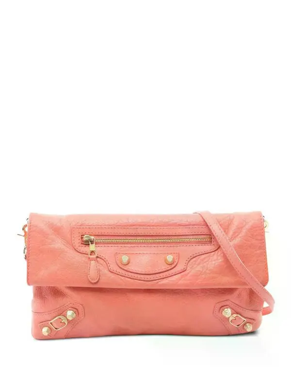 Balenciaga 2000s Giant Envelope Clutch Bag - Orange
