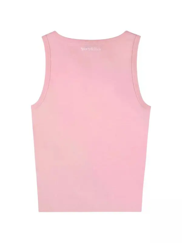 Sporty & Rich Yankees Krystal Cropped Tank Top - Pink