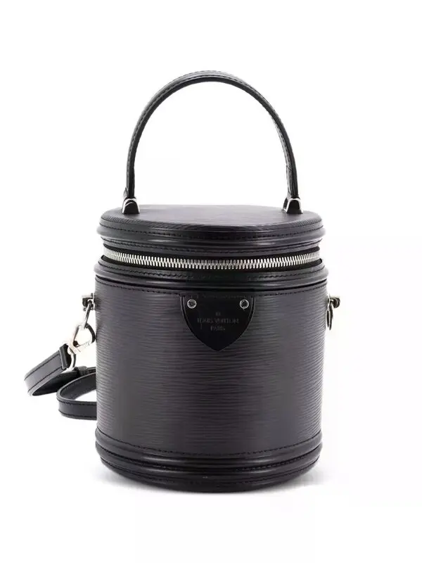 LOUIS VUITTON Cannes Handbag Epi Leather Satchel - Black