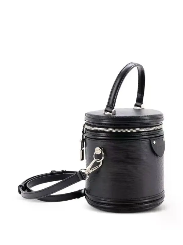 LOUIS VUITTON Cannes Handbag Epi Leather Satchel - Black