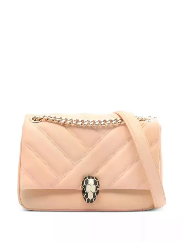 BVLGARI Serpenti Cabochon Shoulder Bag - Neutrals