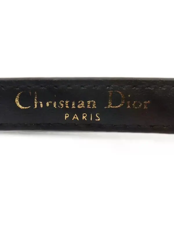 Dior Leopard Print Leather Belt With Cd Logo