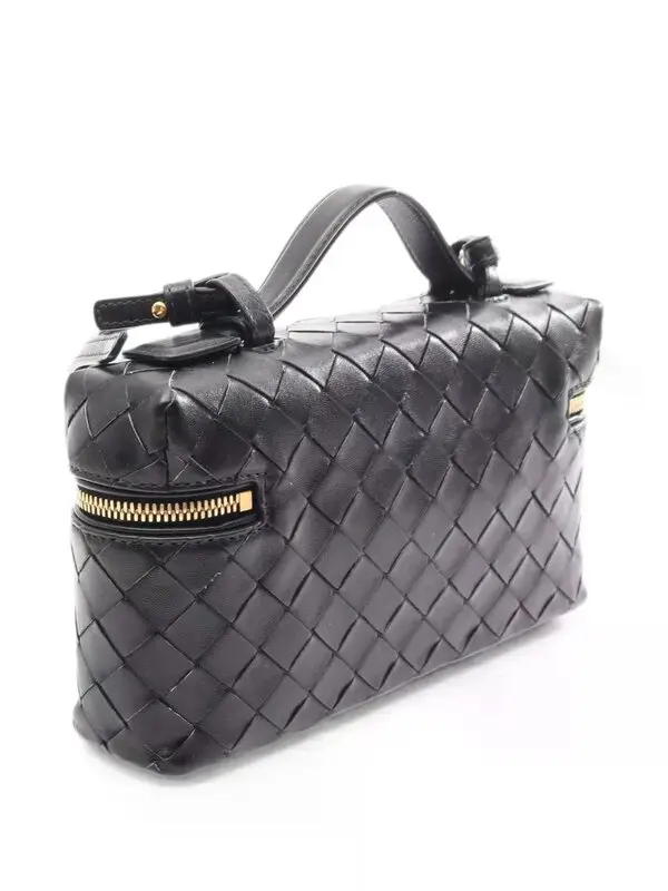Bottega Veneta 2010s Bang Bang Intrecciato Leather Vanity Bag
