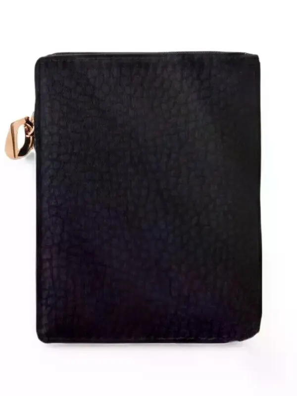 Borbonese Logo-plaque Pebbled-texture Wallet