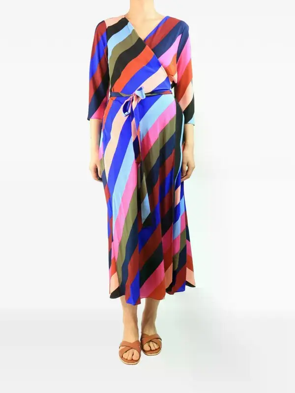 Diane Von Furstenberg V-neck Midi Dress - Blue