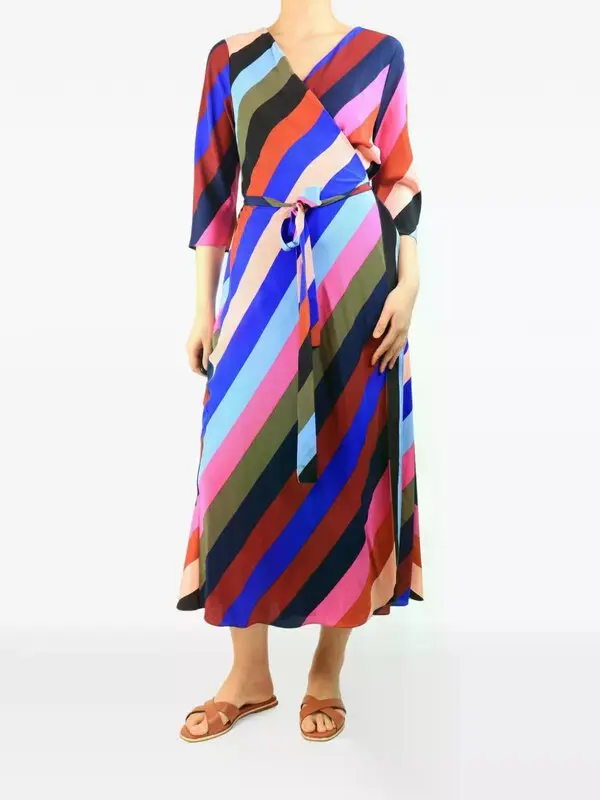 Diane Von Furstenberg V-neck Wrap Midi Dress