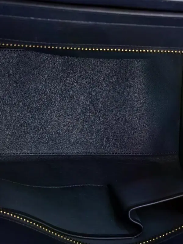 Celine Tricolor Leather Micro Tote Bag - Orange