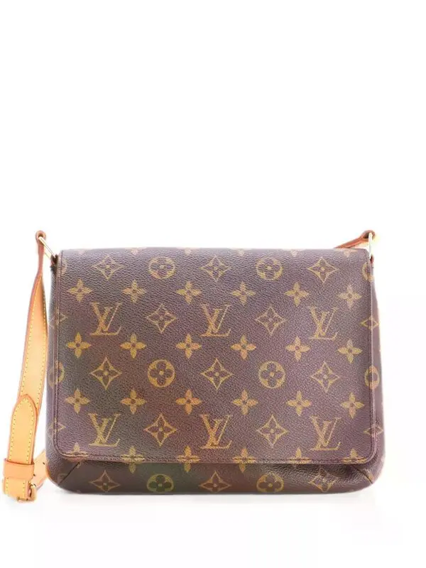 LOUIS VUITTON Musette Tango Handbag Monogram Canvas Shoulder Bag - Brown
