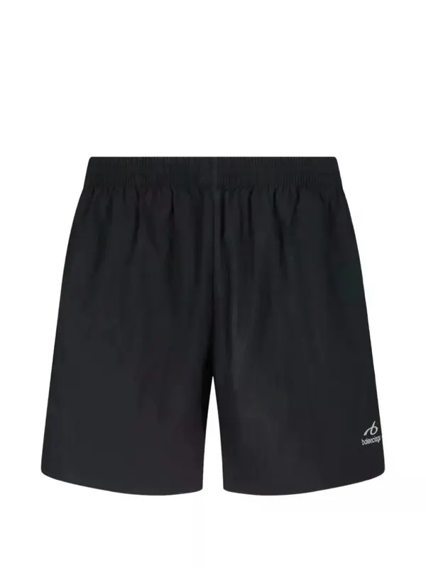 Balenciaga Logo-print Swim Shorts - Black