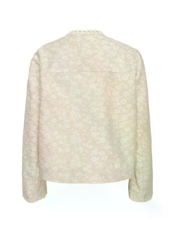RENLI SU Floral-motif Button-up Jacket - Neutrals
