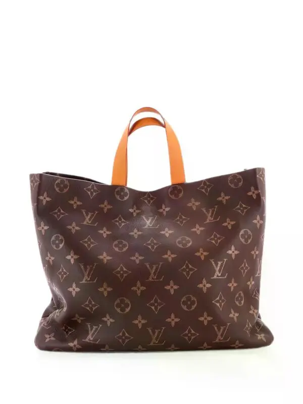 LOUIS VUITTON Monogram Leather Shopper Tote Bag Mm - Brown