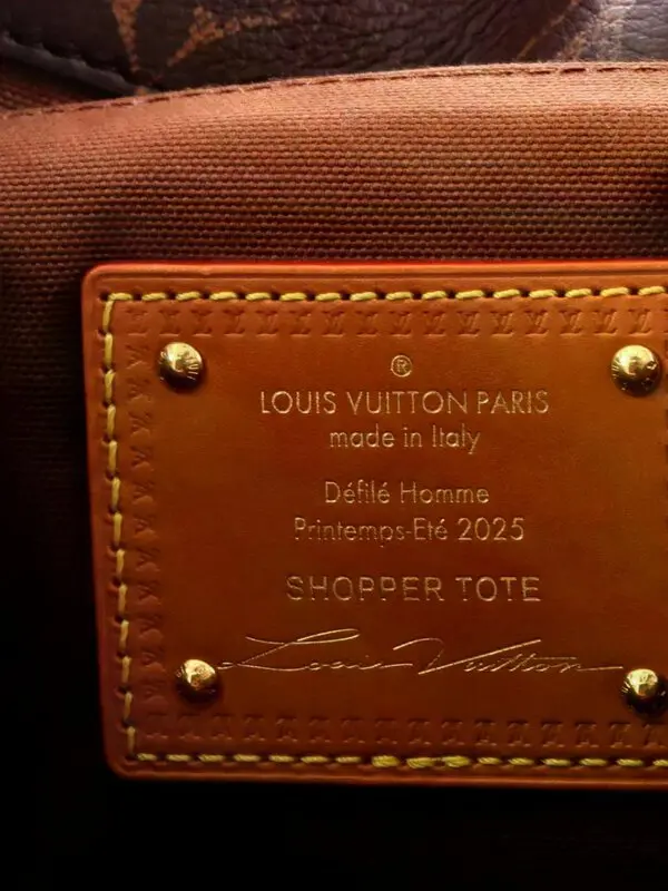 LOUIS VUITTON Monogram Leather Shopper Tote Bag Mm - Brown