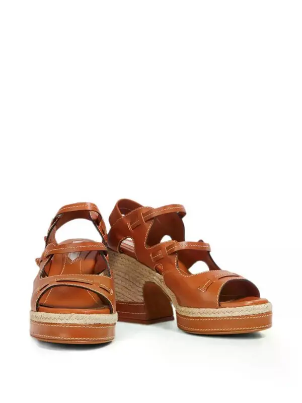 Zimmermann Topstitched Espadrille Sandals