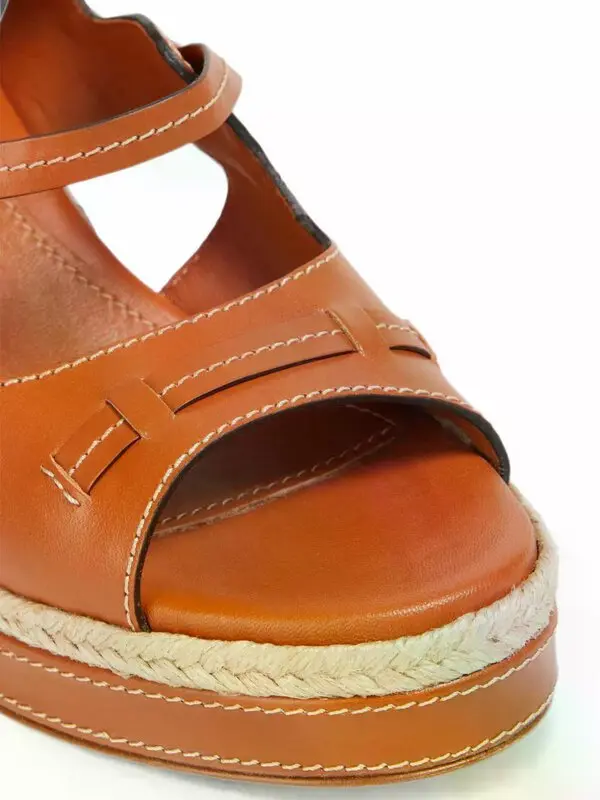 Zimmermann Topstitched Espadrille Sandals
