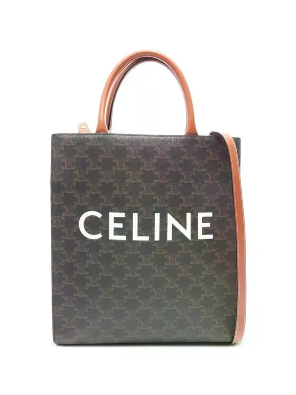 Celine Triomphe Vertical Tote Bag - Brown