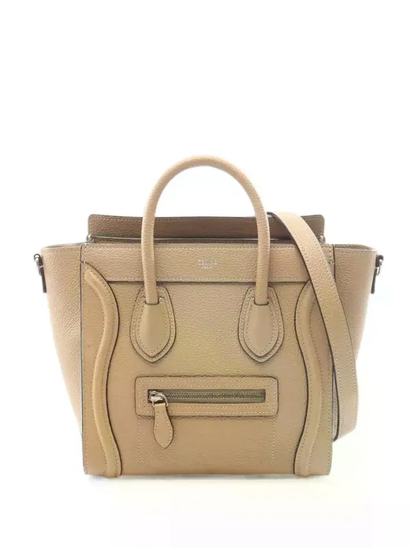 Celine 2010s Luggage Nano Tote Bag - Neutrals