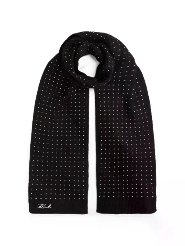 Karl Lagerfeld K/signature Rhinestone Scarf