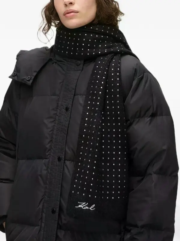 Karl Lagerfeld K/signature Rhinestone Scarf