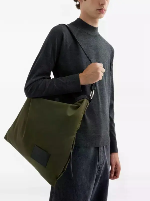JIL SANDER Medium Soft Rolled Tote Bag - Green