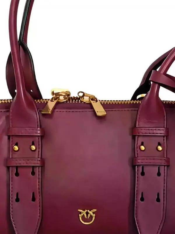 Pinko Large Escape Bag Shoulder Bag With Buckle Detail - Red