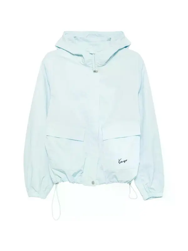 Kenzo Hooded Logo-embroidered Jacket