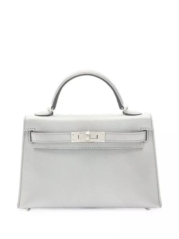 Hermès Mini Kelly Ii Tote Bag - Grey