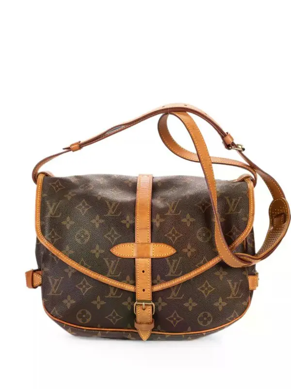 LOUIS VUITTON Pm Saumur Shoulder Bag - Brown