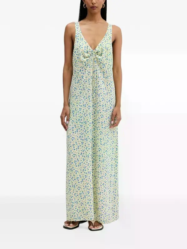 Rip Curl Surf Side Floral-print Maxi Dress - Yellow