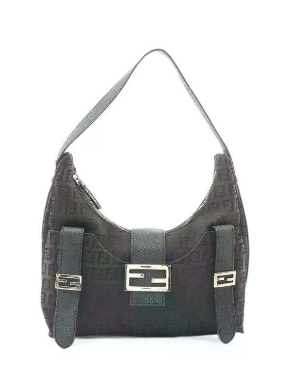 Fendi 2010s Zucchino Shoulder Bag - Brown