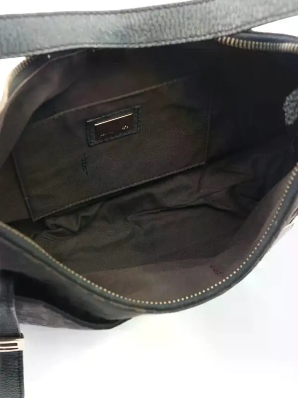 Fendi Dark Zucchino Canvas Shoulder Bag
