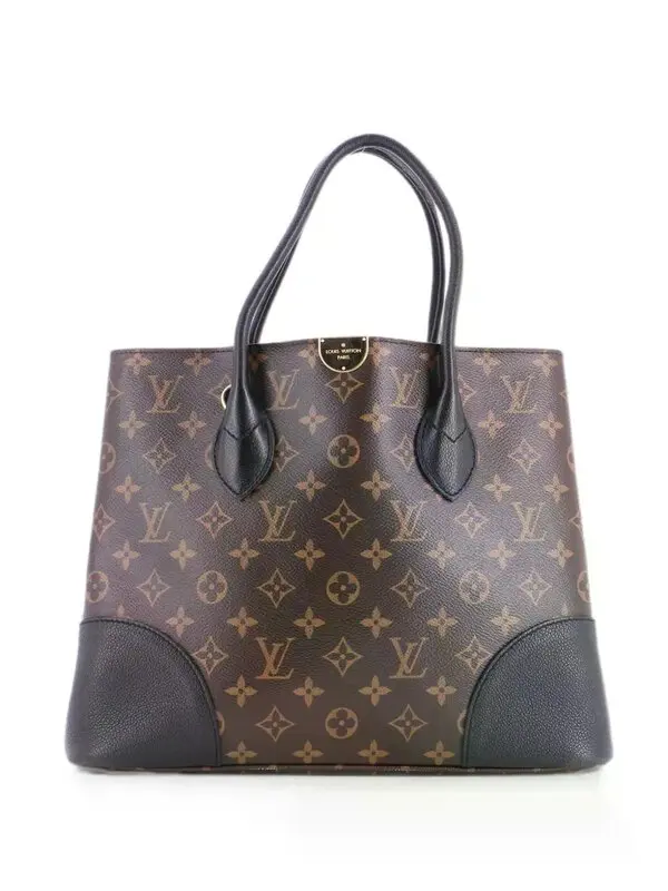 LOUIS VUITTON Flandrin Monogram Canvas And Leather Tote Bag - Black