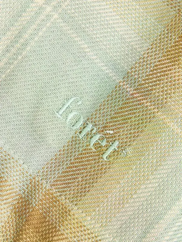 FORET Loft Check-pattern Zip-up Jacket