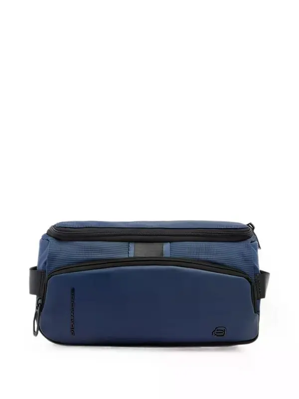 PIQUADRO Logo-plaque Wash Bag - Blue