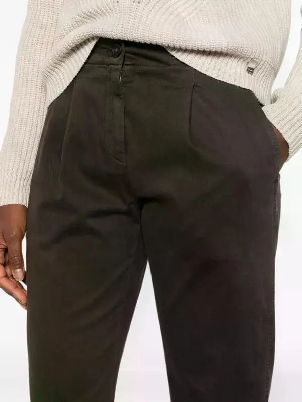 Peserico Pleated Detail Turn-up Trousers