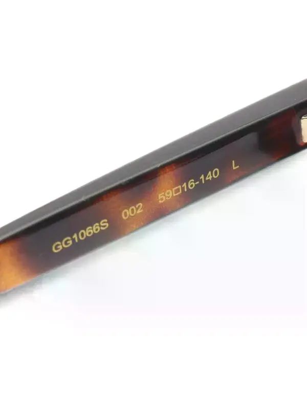 Gucci 2020s Square-frame Tortoiseshell-effect Sunglasses
