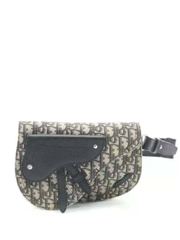 Dior 2000s Saddle Oblique Belt Bag - Neutrals