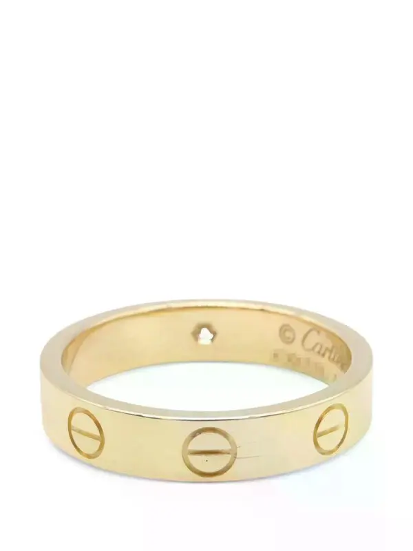 Cartier Yellow Diamond Embellished Love Ring - Gold