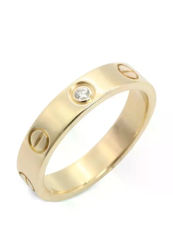 Cartier Yellow Diamond Embellished Love Ring